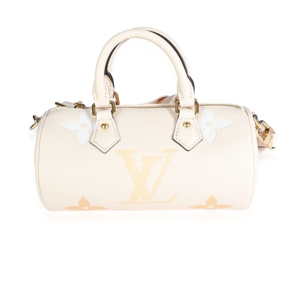 Louis Vuitton | Bags | Louis Vuitton Cream Saffron Monogram Empreinte ...